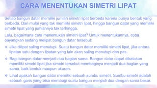 Modul 5 Simetri (simetri lipat, simetri putar) | PPTX