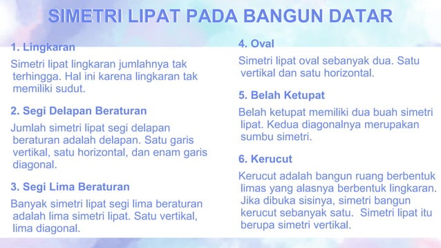 Modul 5 Simetri (simetri lipat, simetri putar) | PPTX