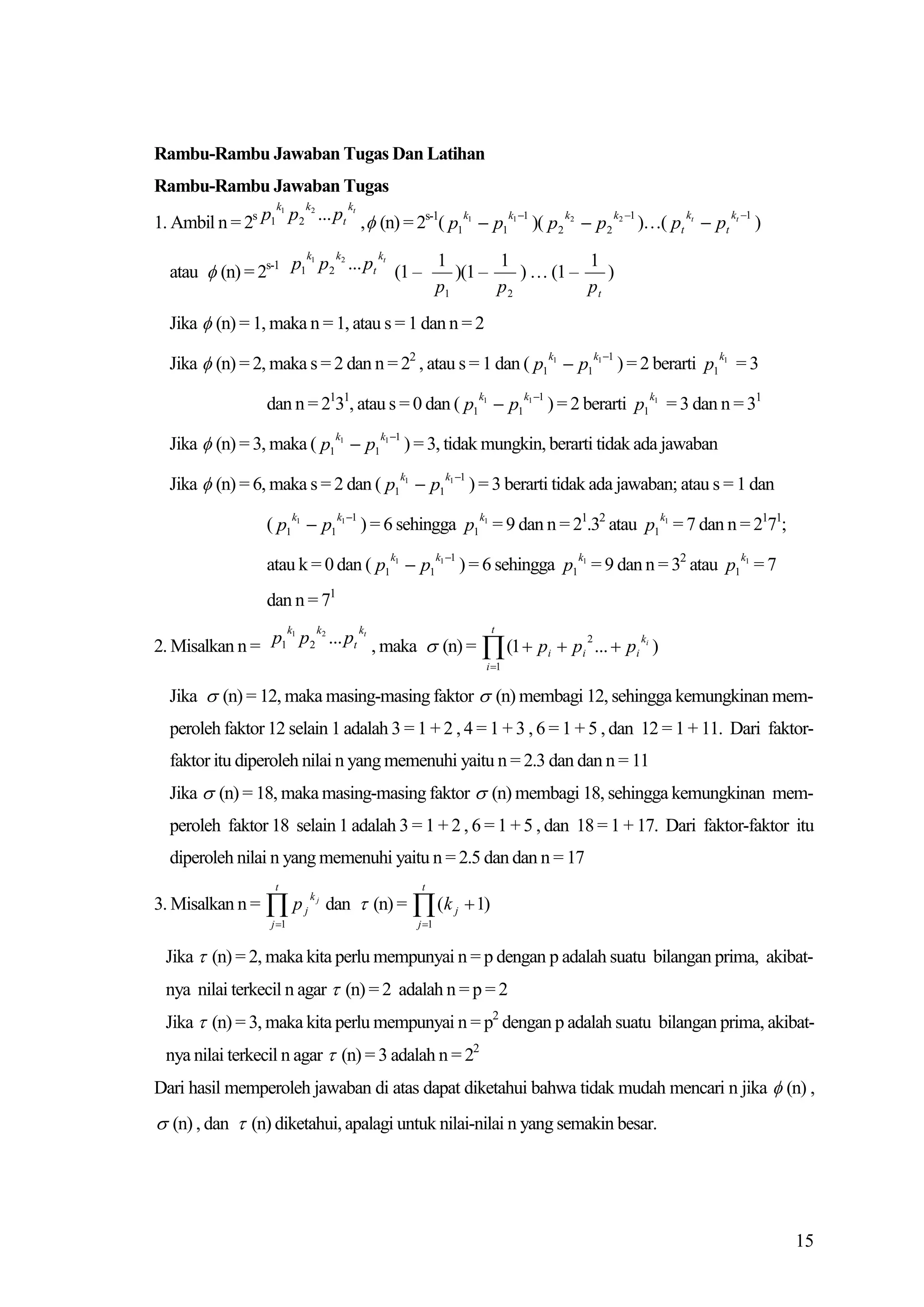 Modul 6 fungsi-fungsi multiplikatif | PDF