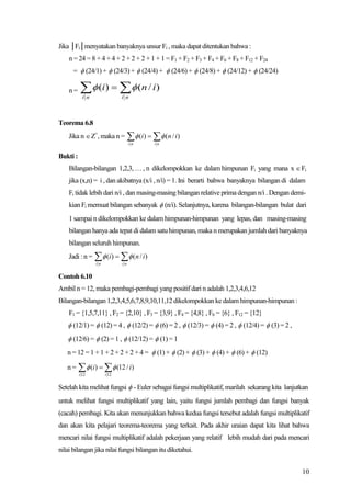 Modul 6 fungsi-fungsi multiplikatif | PDF