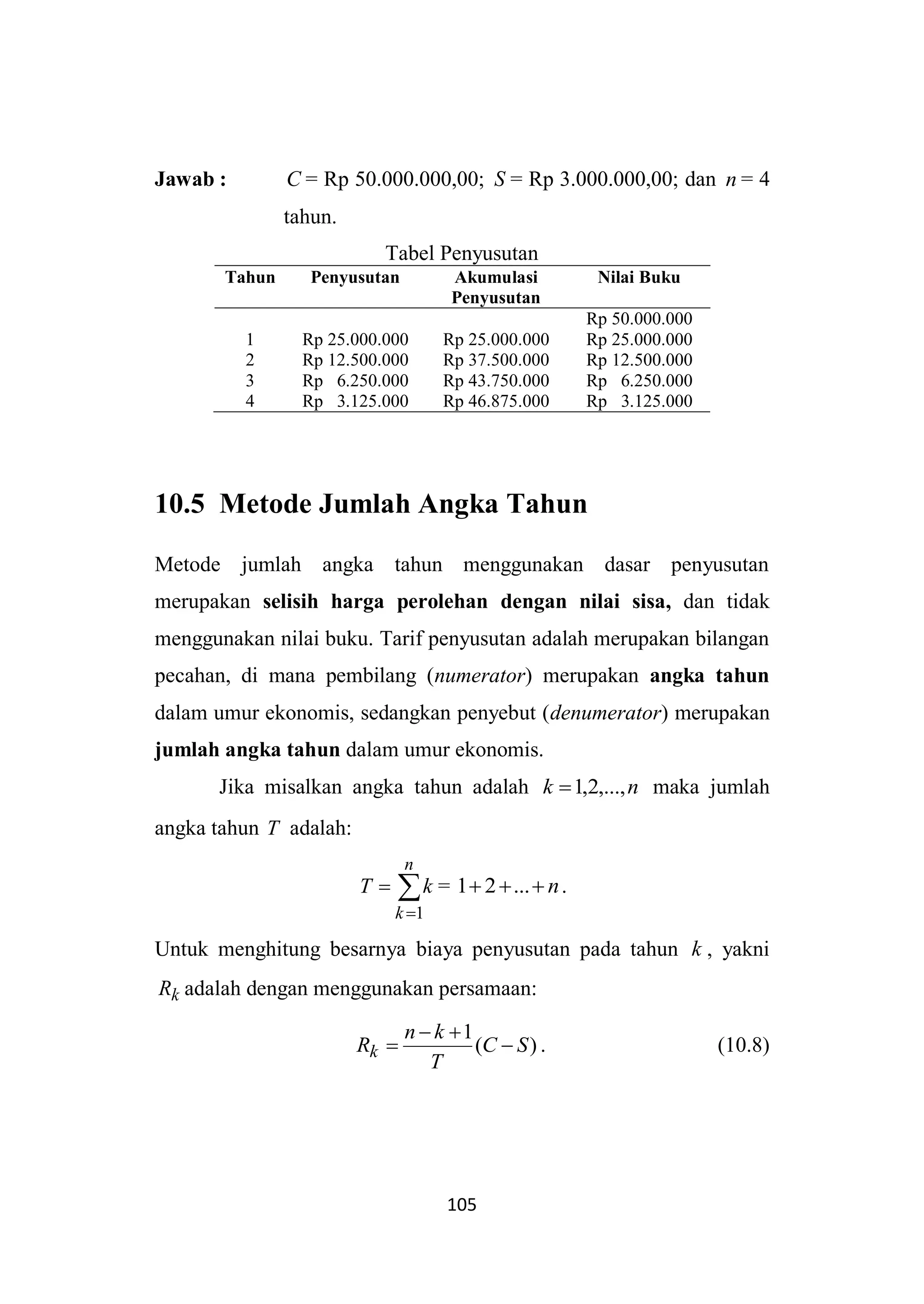 Amortisasi dan Penyusutan (Matematika Keuangan) | PDF