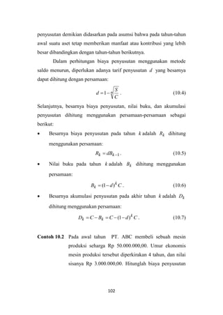 Amortisasi dan Penyusutan (Matematika Keuangan) | PDF