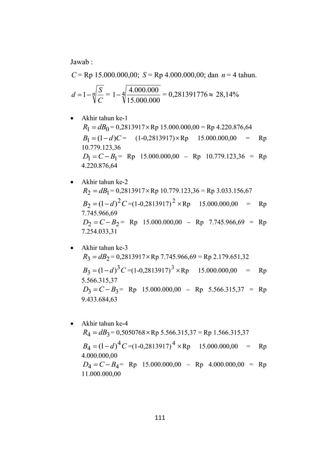 Amortisasi dan Penyusutan (Matematika Keuangan) | PDF