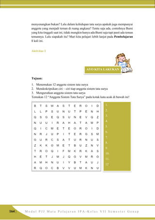 Modul 6 pembelajaran 1- kehidupan ruang angkasa | PDF