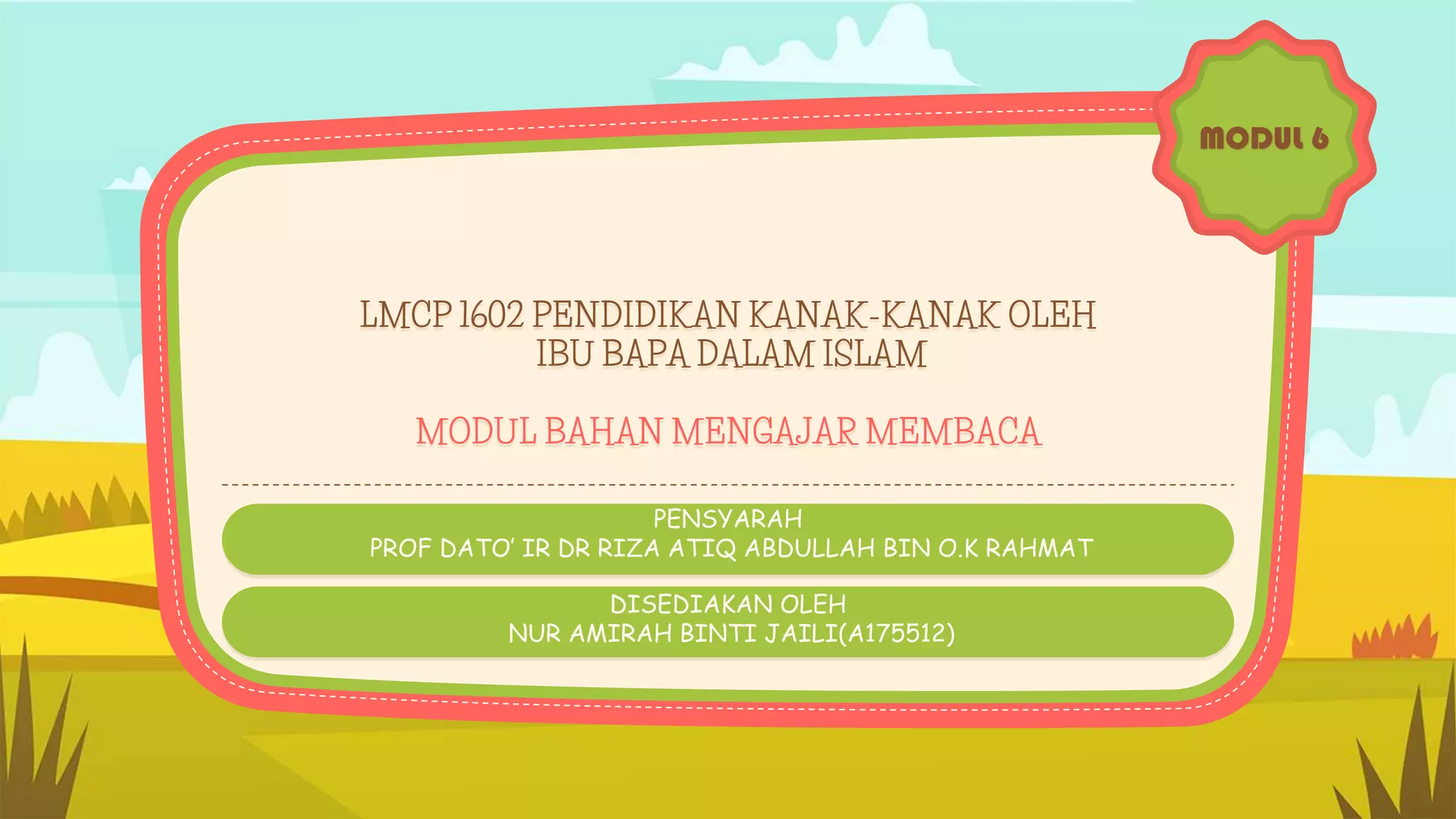 Modul Bahan Mengajar Membaca | PPT