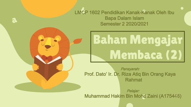 Modul 6 Bahan Mengajar Membaca 2 | PPT