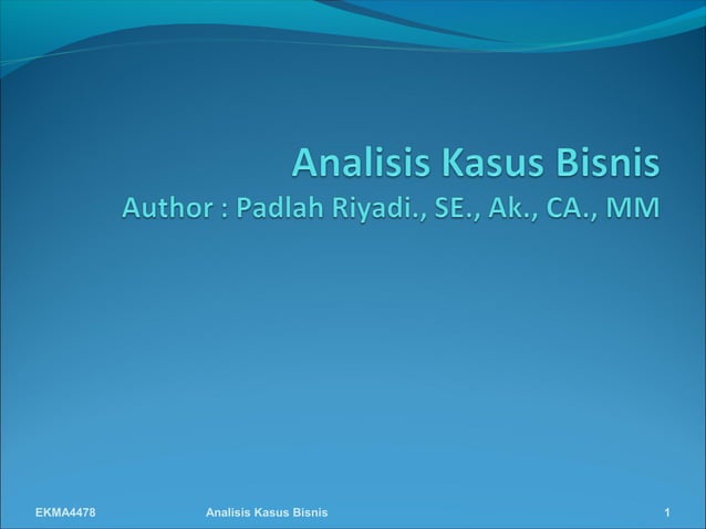 Modul 6 ekma 4478 | PPT