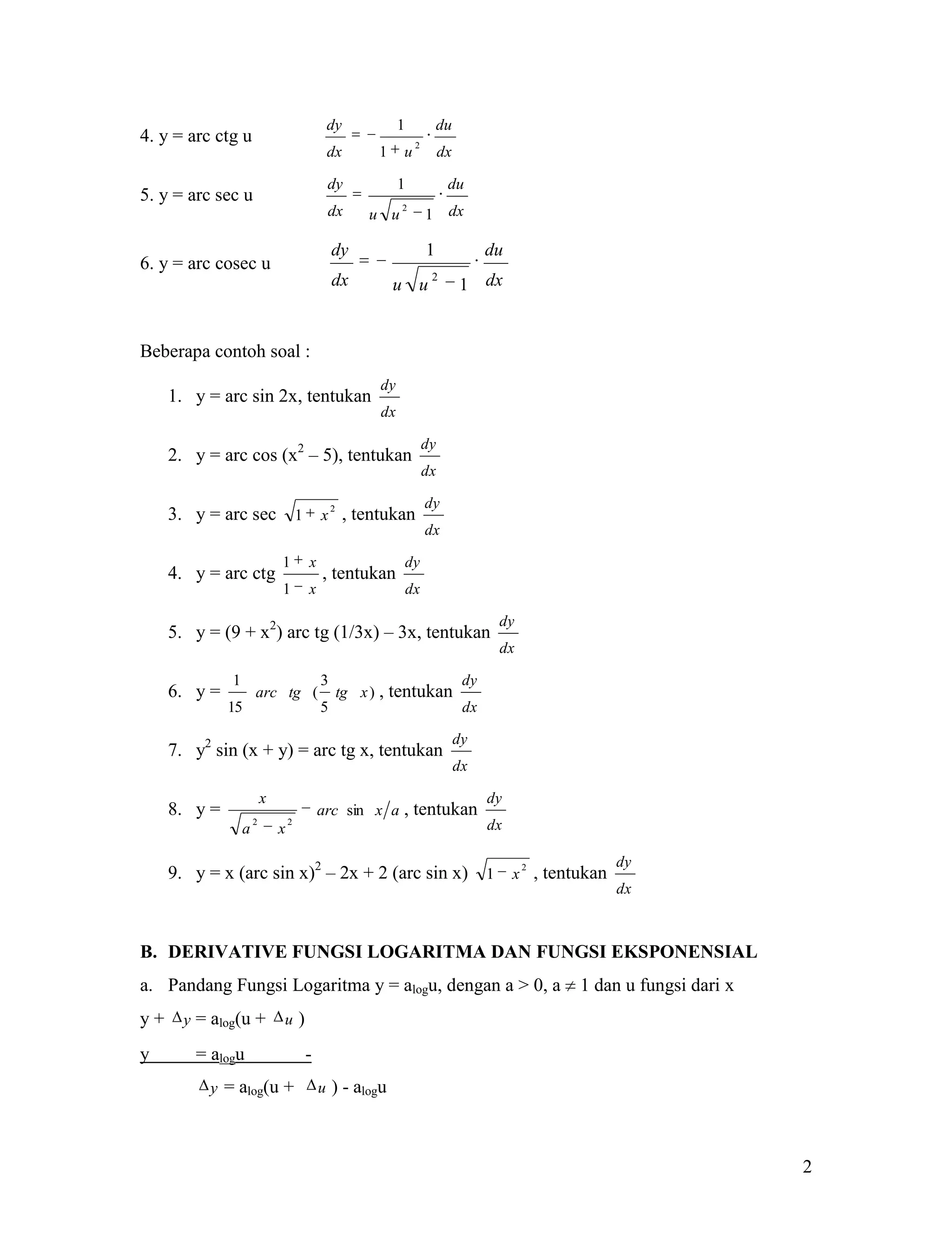 Modul 6 kalkulus ekst | DOC