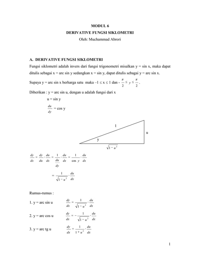 Modul 6 kalkulus ekst | DOC