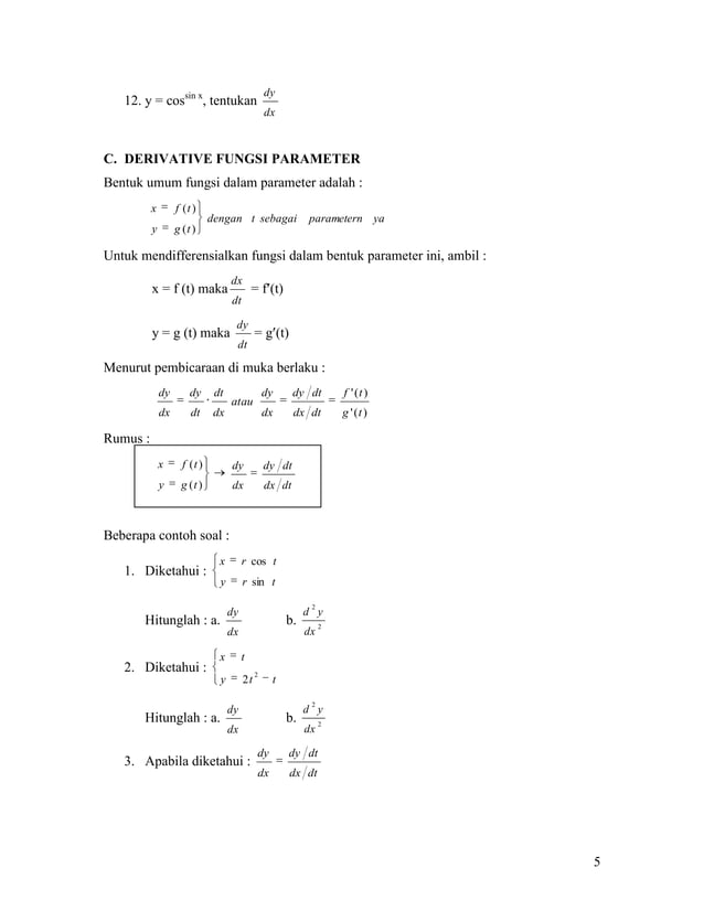 Modul 6 kalkulus ekst | DOC
