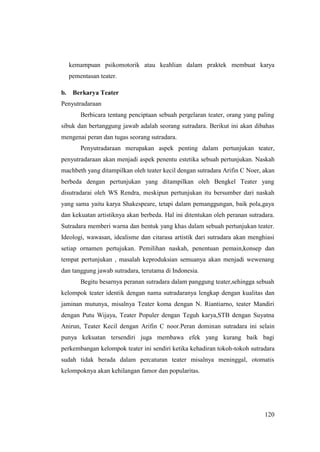 MODUL VI KEGIATAN BELAJAR 4: KREASI TEATER | PDF