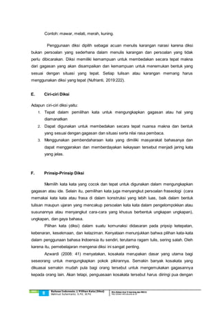 Modul 6 pilihan kata (diksi) (1) | DOC
