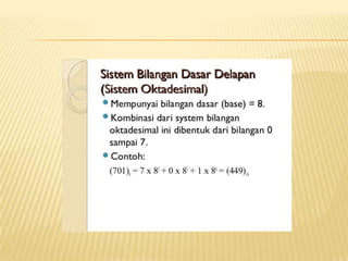 Modul 6 (sistem bilangan & kode) | PPT