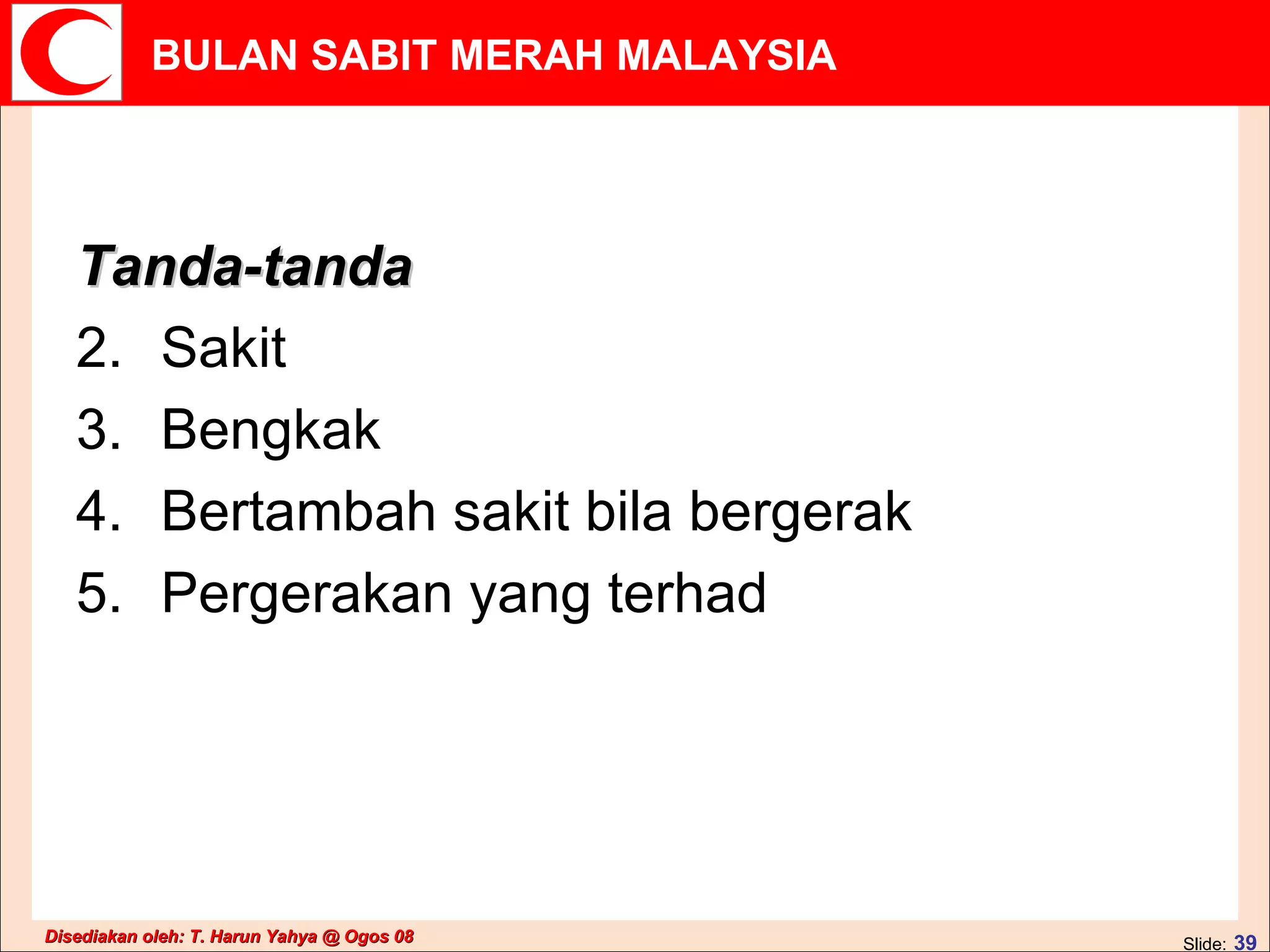 Kecederaan Tulang, Sendi dan Otot | PPS