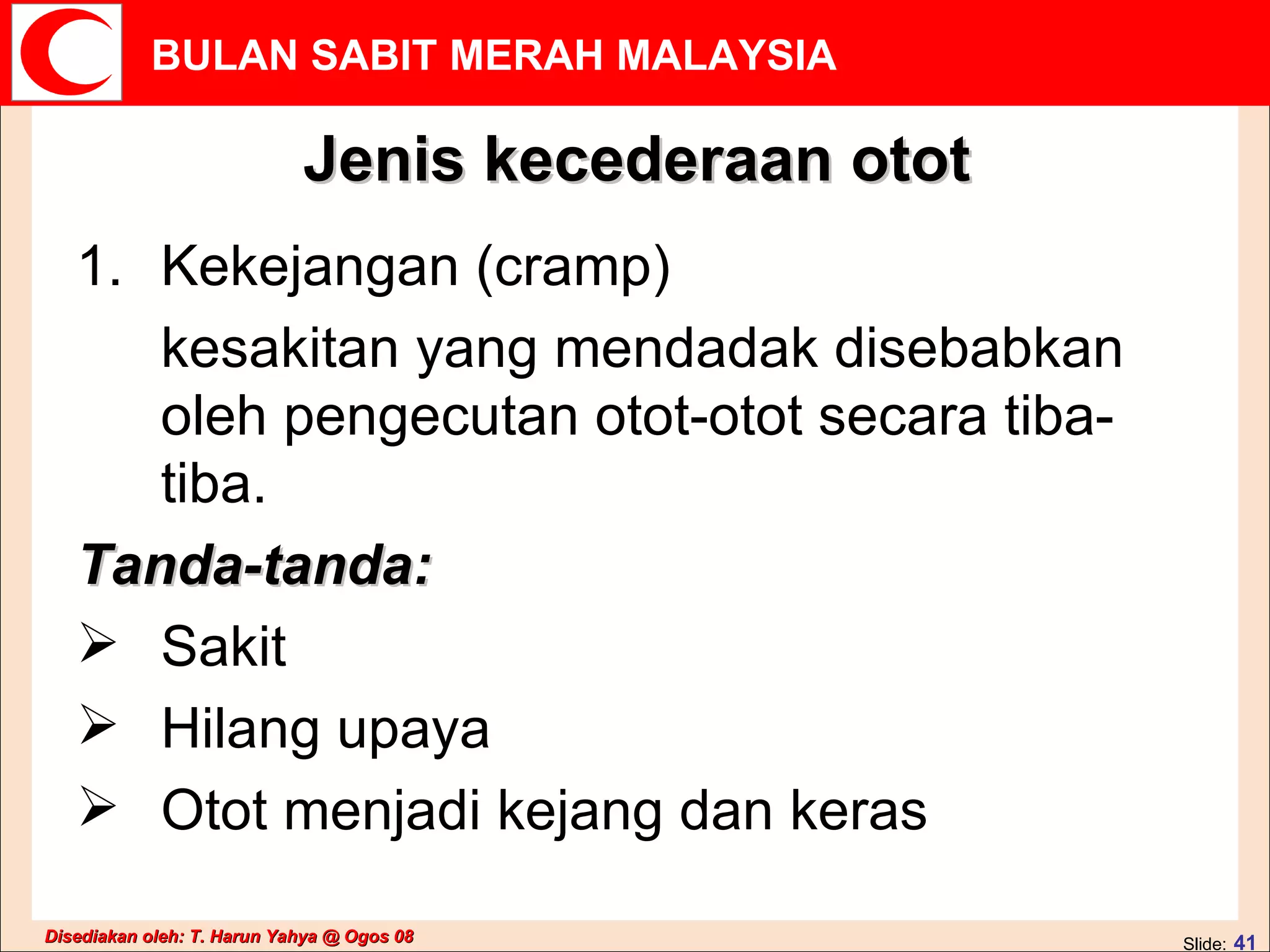 Kecederaan Tulang, Sendi dan Otot | PPS