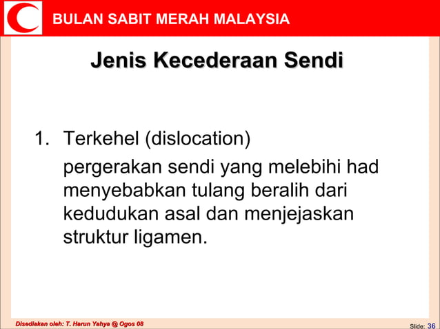 Kecederaan Tulang, Sendi dan Otot | PPS