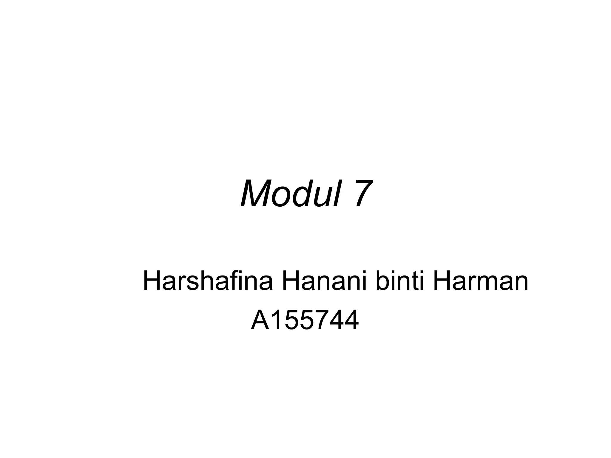 Modul 7 | PPT