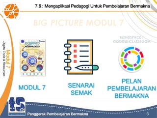 Modul 7.6 Mengaplikasi Pedagogi untuk Pembelajaran Bermakna.pptx