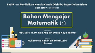 Modul 7 Bahan Mengajar Matematik 1 | PPTX