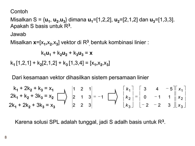 Modul 7 basis dan dimensi | PPTX