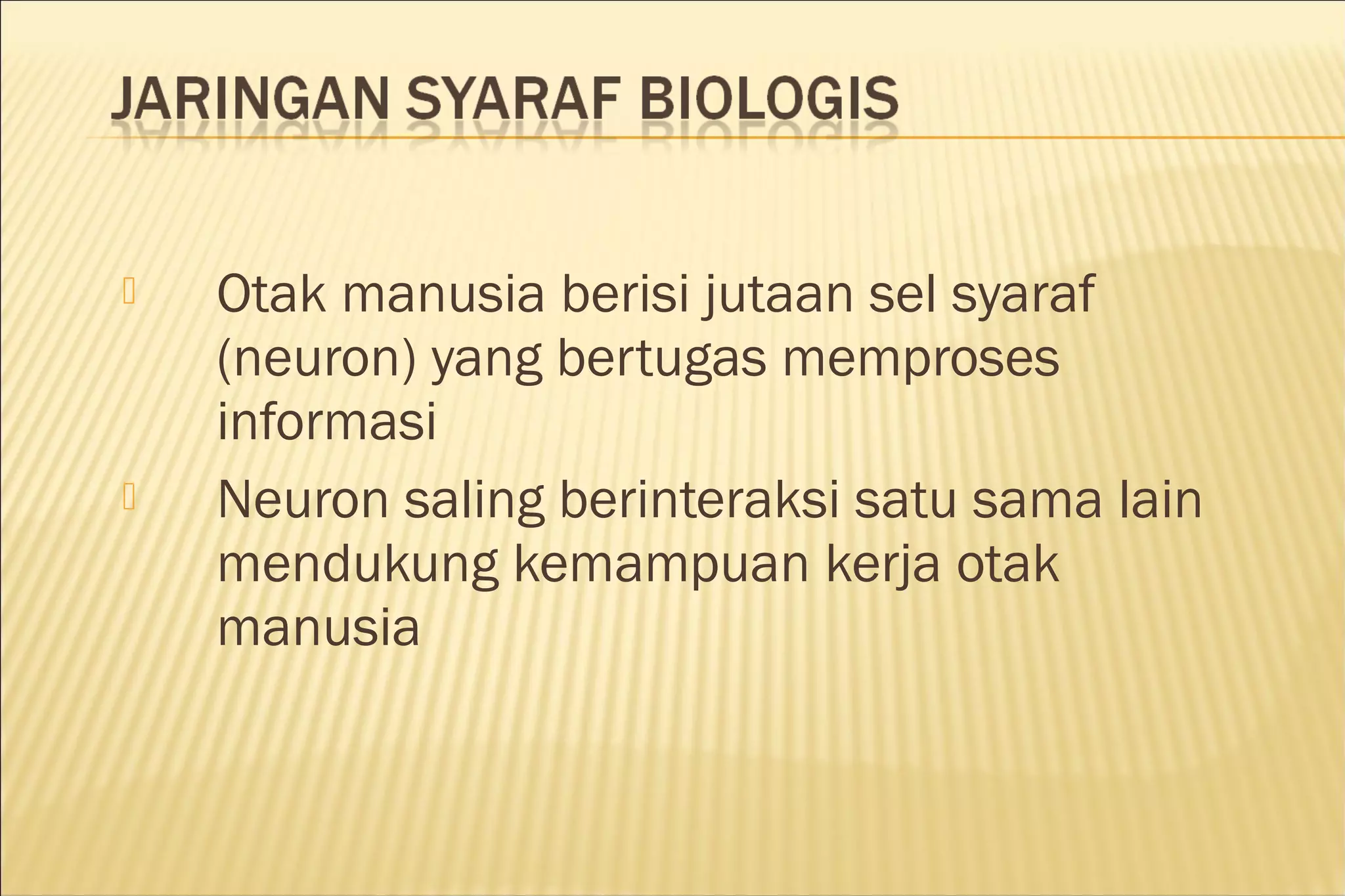 Modul 8 - Jaringan Syaraf Tiruan (JST) | PPT