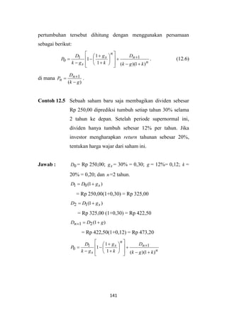 Saham, Yield, dan Return (Matematika Keuangan) | PDF
