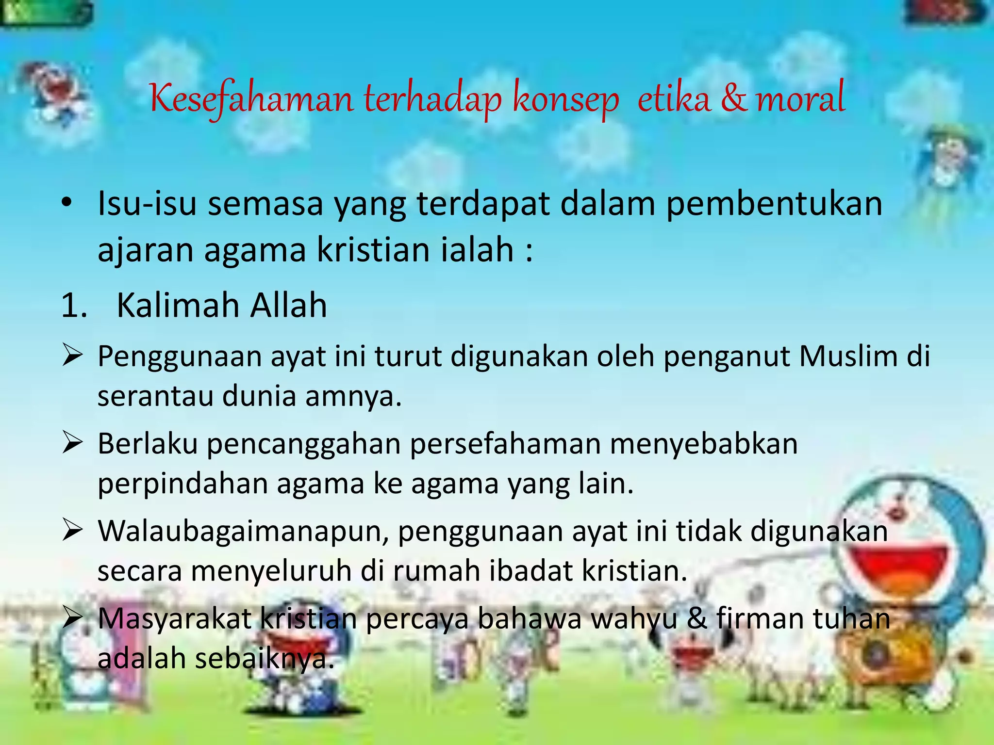 Etika dan Moral Menurut Agama Kristian | PPT