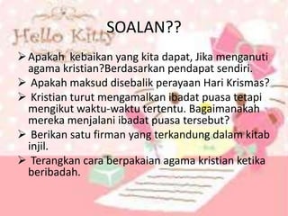 Etika dan Moral Menurut Agama Kristian | PPTX