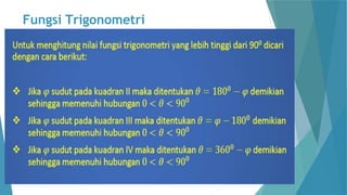 modul 8 trigonometri trigonometri trigono | PPT