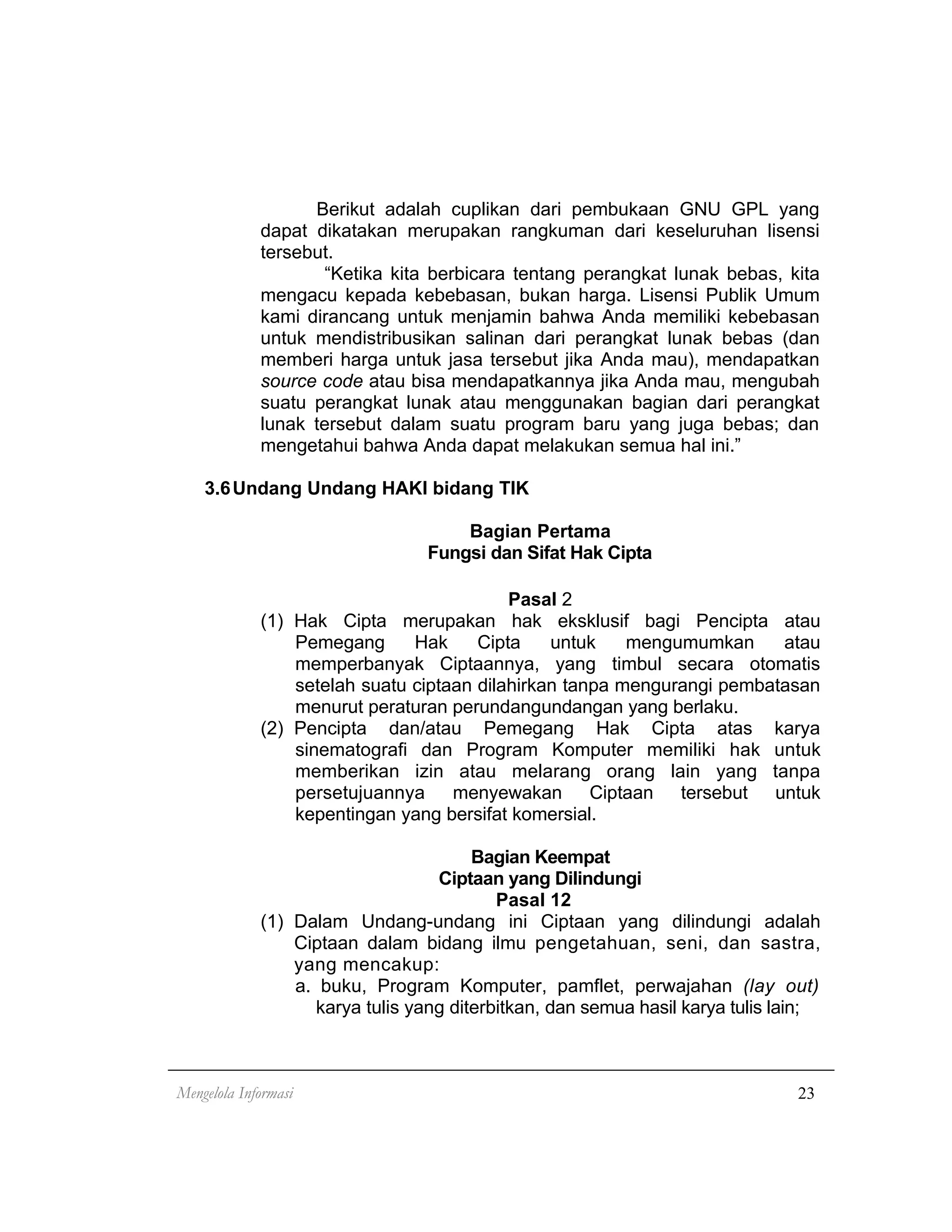 Modul 9 Pengelolaan Informasi | DOC