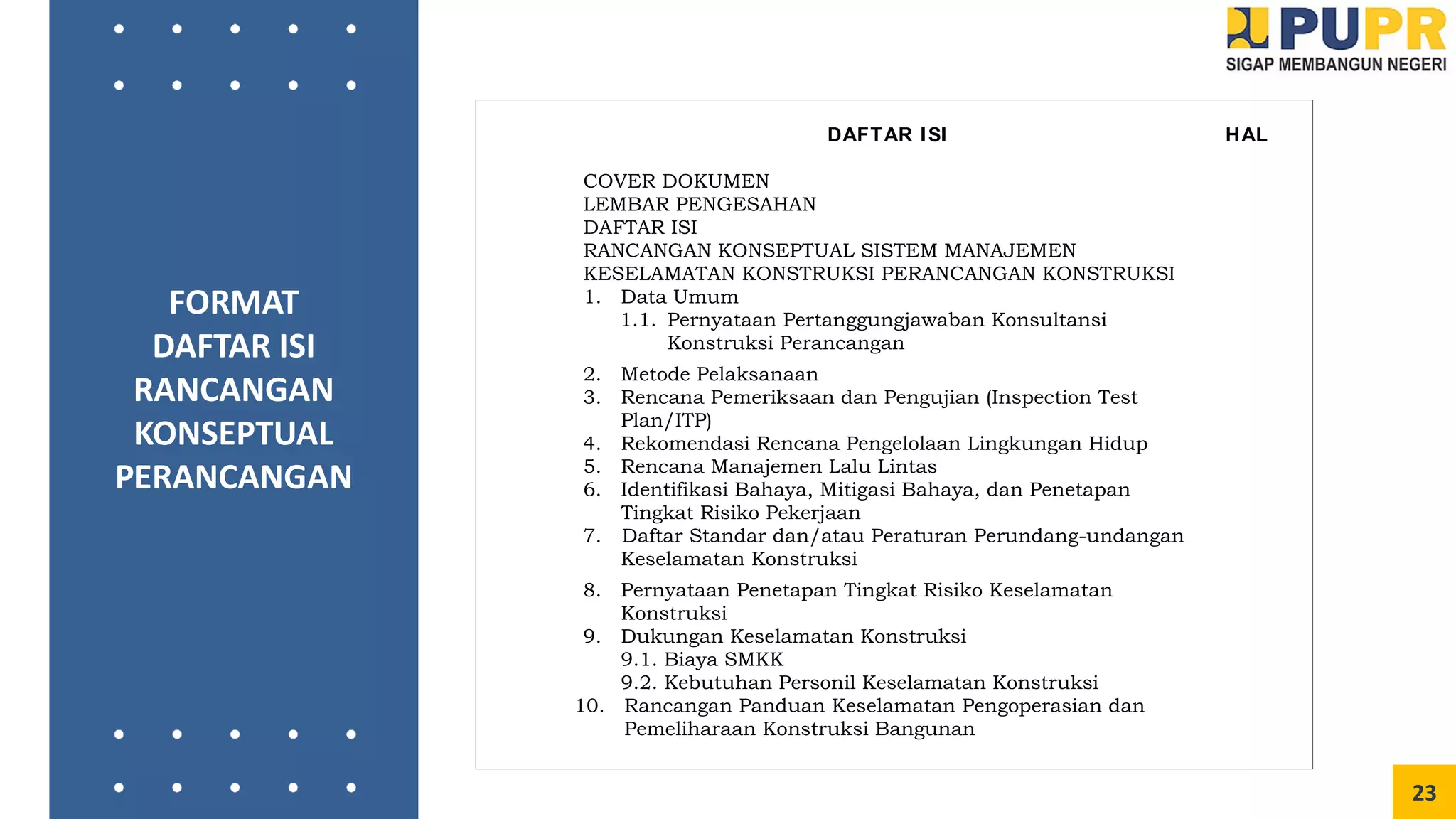 Modul 9 Rancangan Konseptual SMKK, RKK Penawaran, dan RKK Pengawasan ...