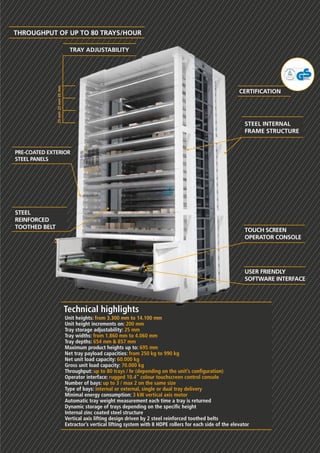 Modula 1-ton-Vertical Lift Machines | PDF