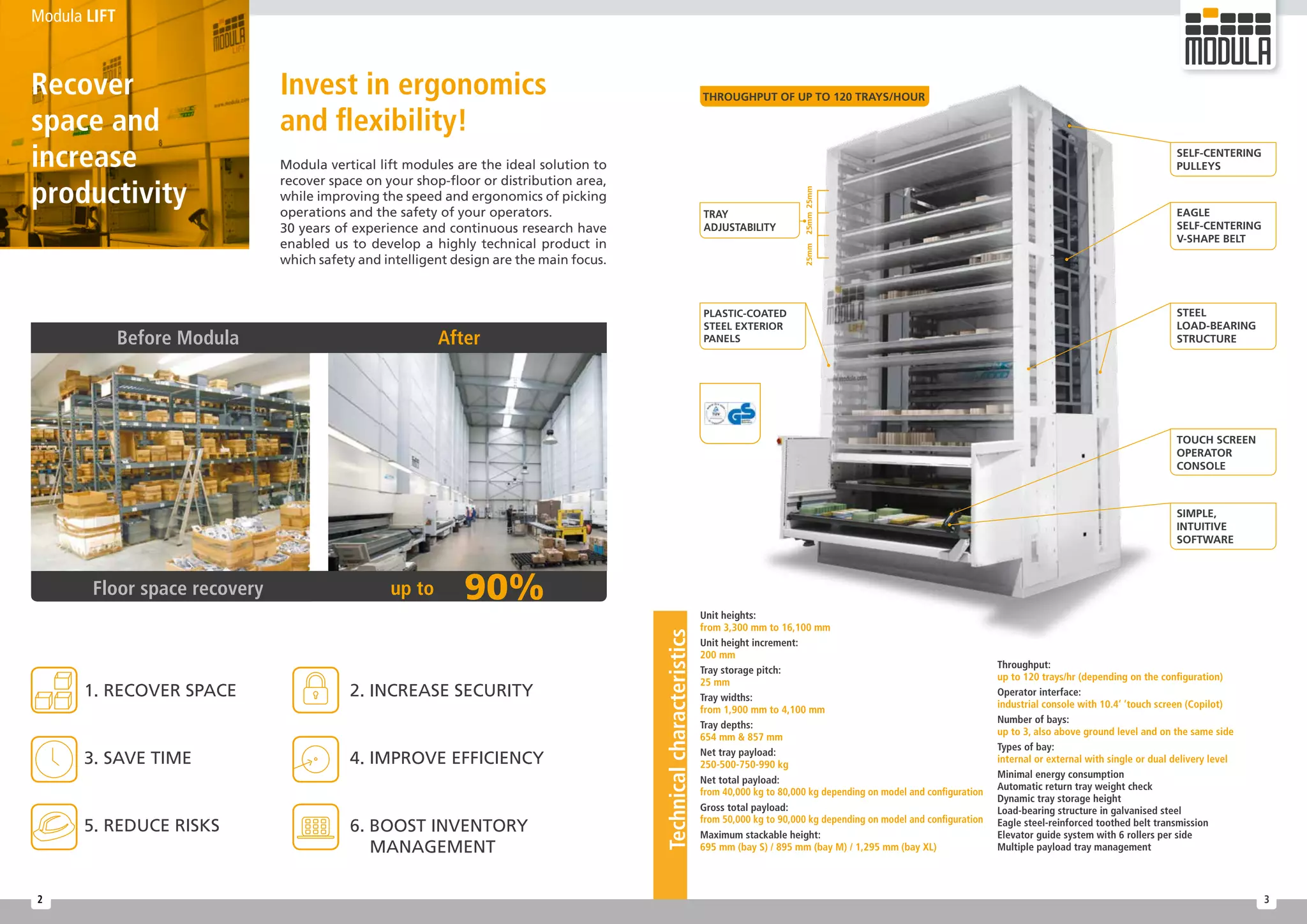 Modula new lift- Vertical Lift Machines | PDF