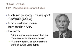 Modul aba 1. rumah autis introduksi | PPTX