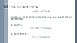 Técnicas de Modulación en amplitud en sistemas de comunicación análoga ...