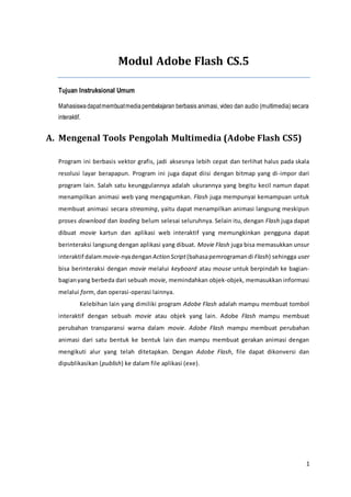 Modul adobe flash_cs.5 | PDF