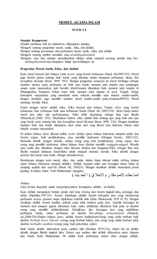 Modul agama islam | PDF