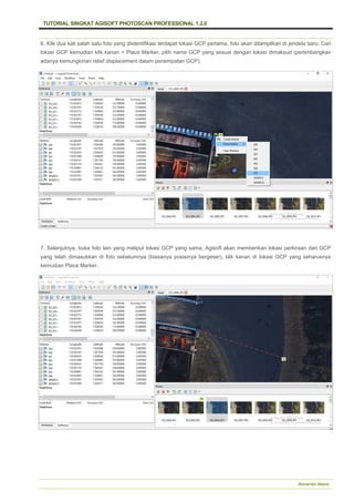 Tutorial Singkat Agisoft Photoscan Basic | PDF