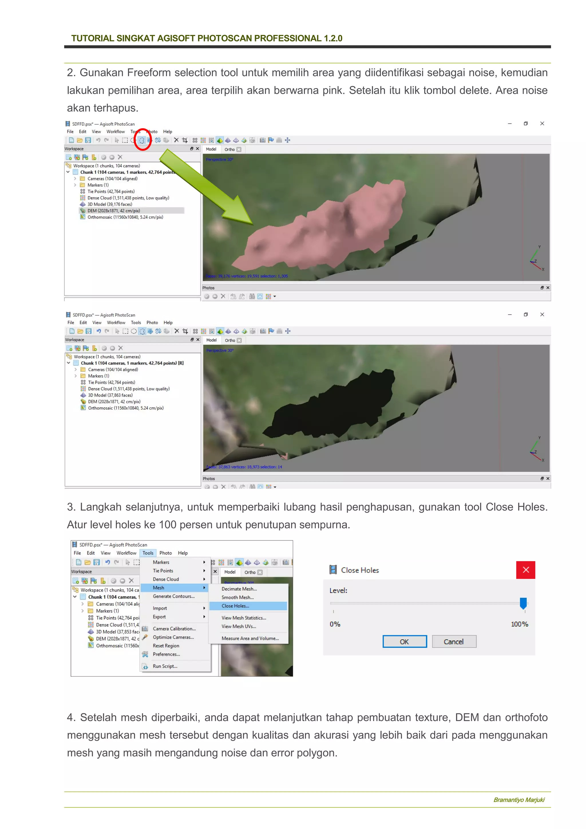 Modul Agisoft Photoscan Tingkat Lanjut | PDF