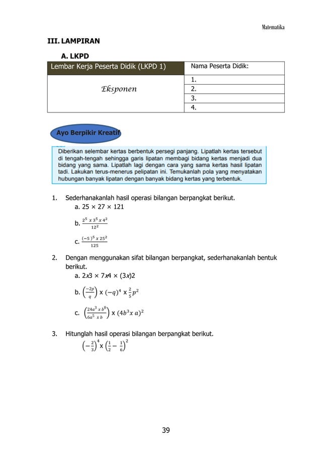 modul ajar matematika fase E kurikulum merdeka | PDF