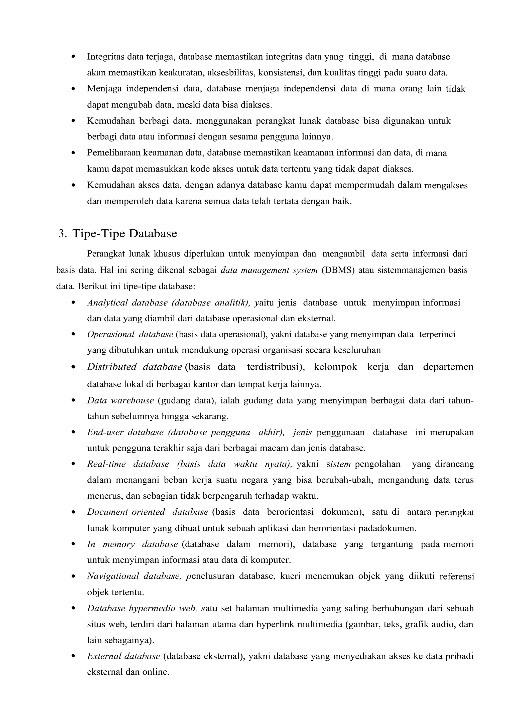 Modul Ajar Basis Data | PDF