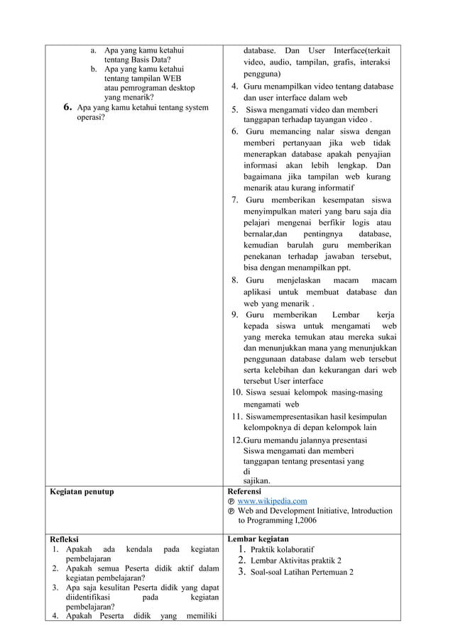 Modul Ajar Basis Data | PDF