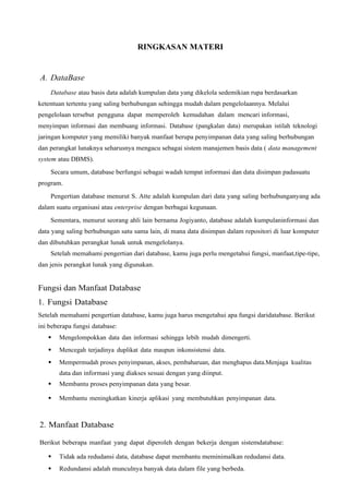 Modul Ajar Basis Data | PDF