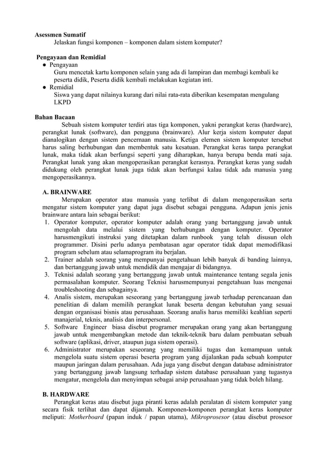 Modul Ajar kelas 8- SK- Komponen SK .docx