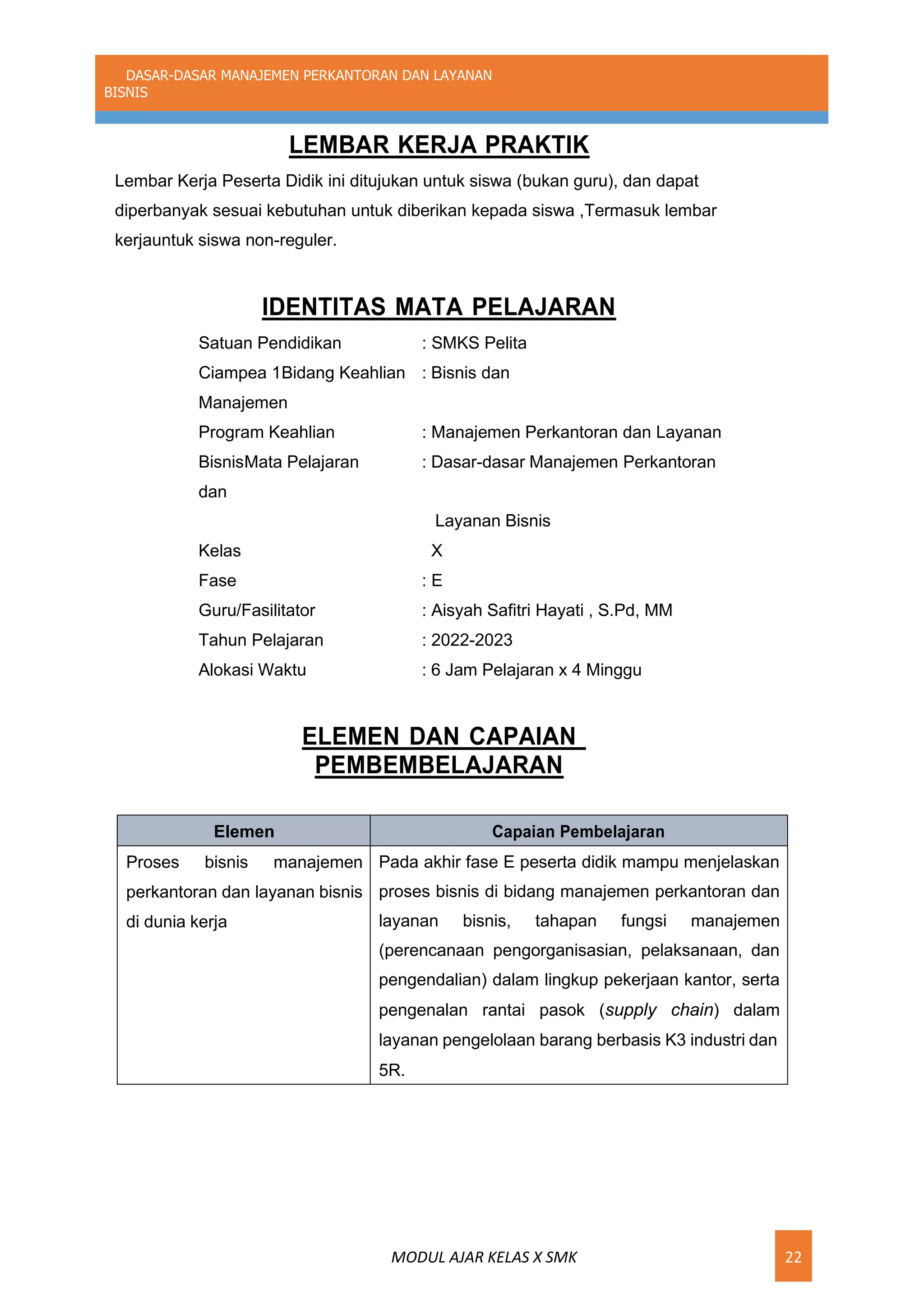MODUL AJAR 1 DASAR DASAR MANAJEMEN PERKANTORAN DAN LAYANAN BISNIS.pdf
