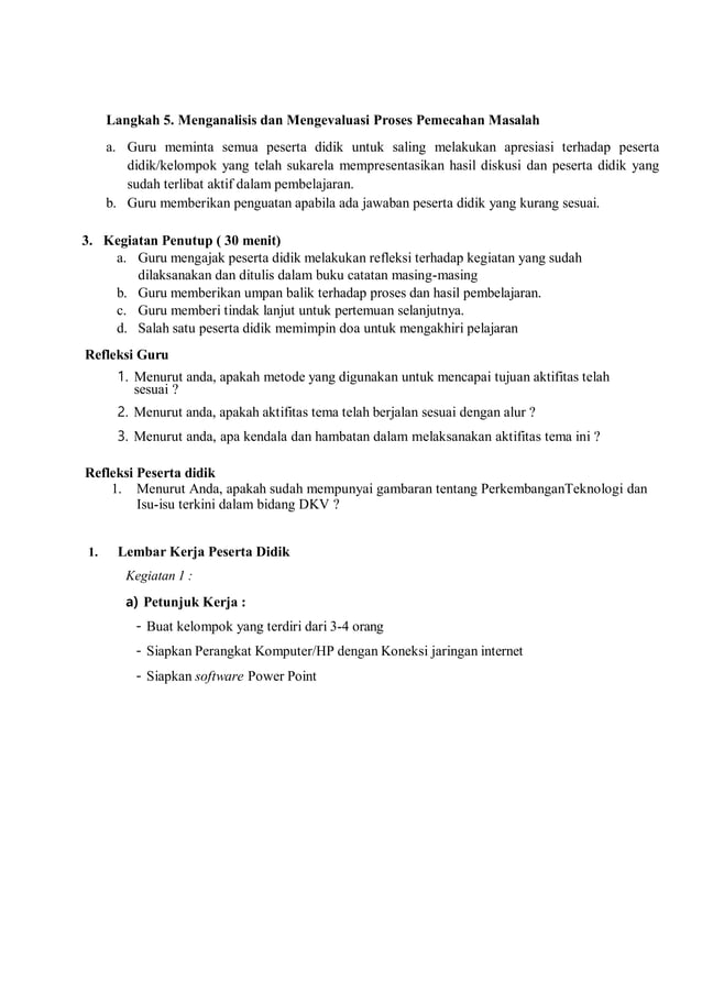 MODUL AJAR 3 DKV JURUSAN KONSENTRASI KEAHLIAN KELAS XI SEMETER 1 | PDF