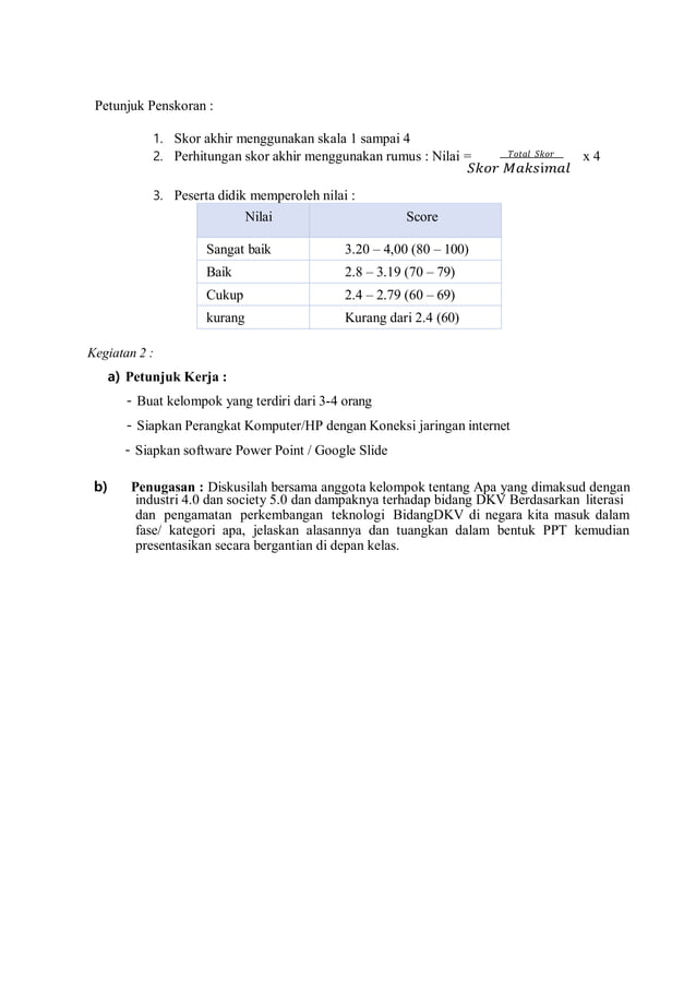 MODUL AJAR 3 DKV JURUSAN KONSENTRASI KEAHLIAN KELAS XI SEMETER 1 | PDF