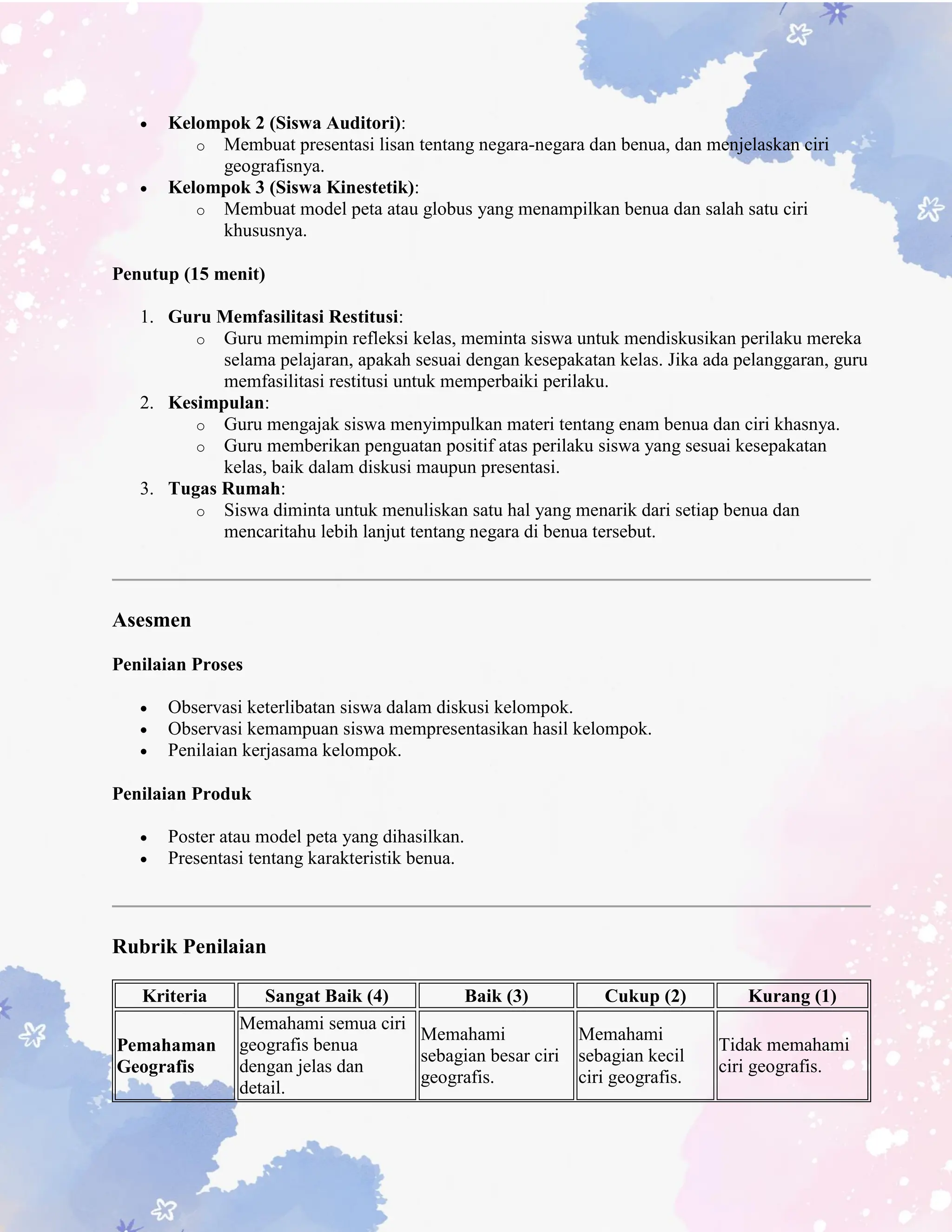 MODUL AJAR IPAS KELAS 6 MATERI BENUA YANG ADA DI DUNIA.pdf
