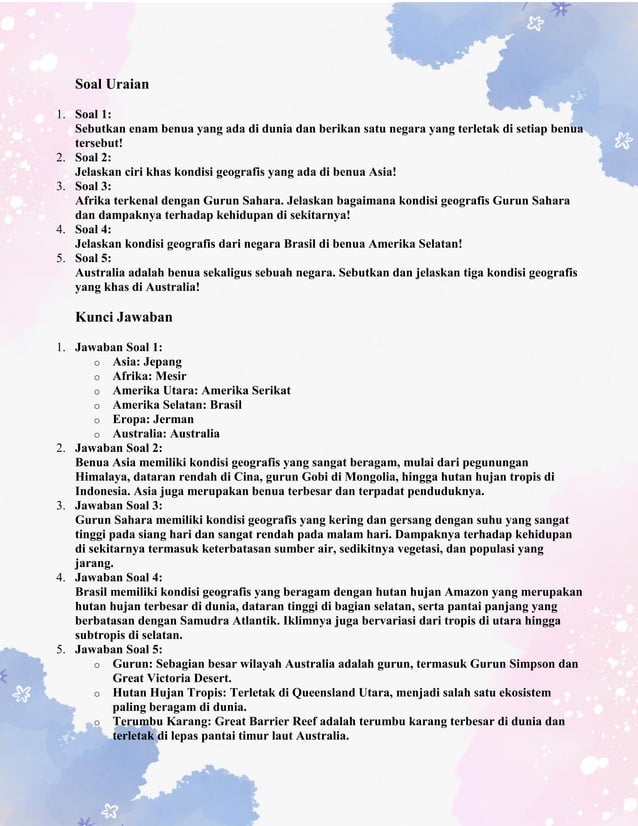 MODUL AJAR IPAS KELAS 6 MATERI BENUA YANG ADA DI DUNIA.pdf