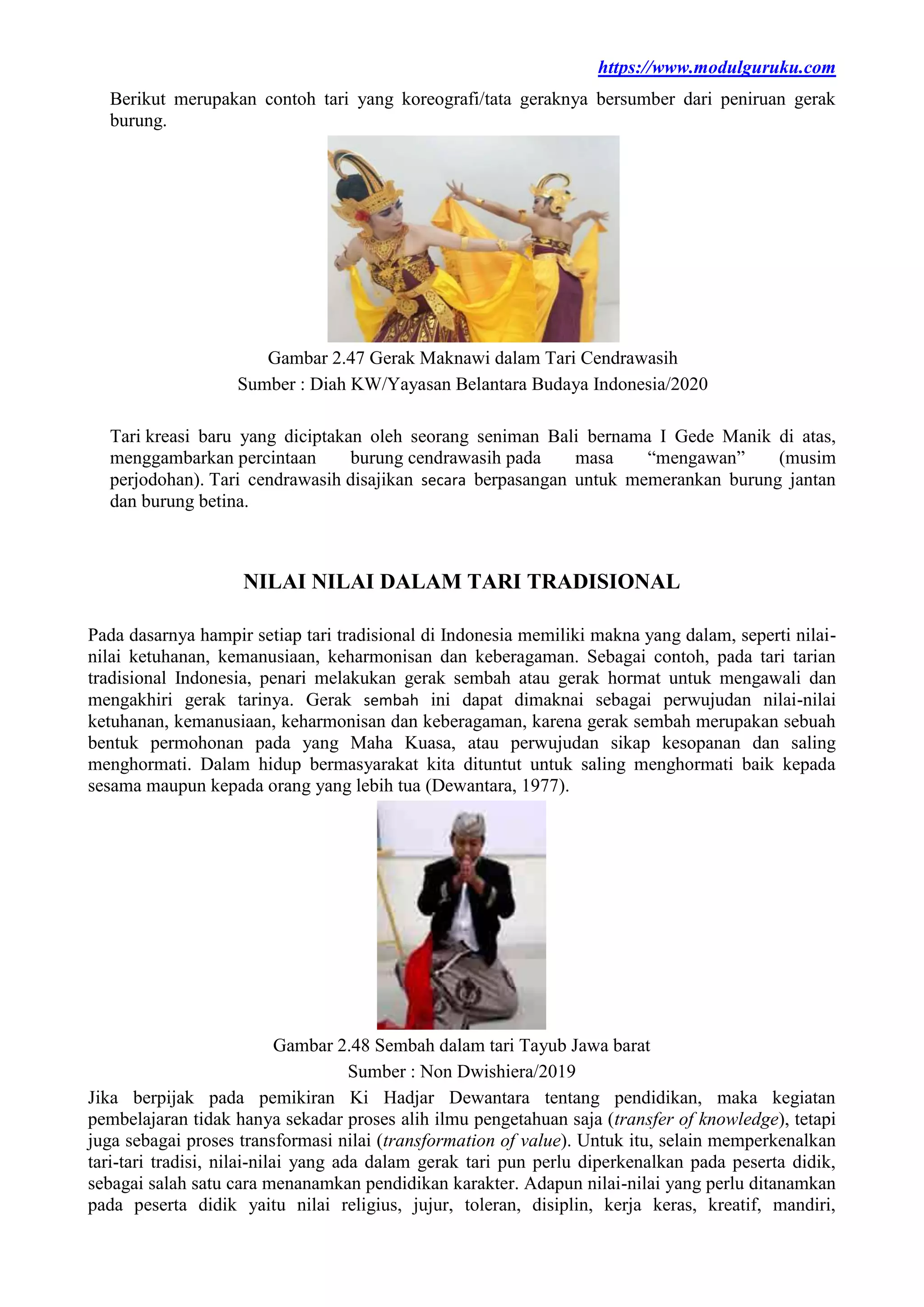 Modul Ajar Kelas 7 SMP Seni Tari Fase D Unit 2 | DOCX